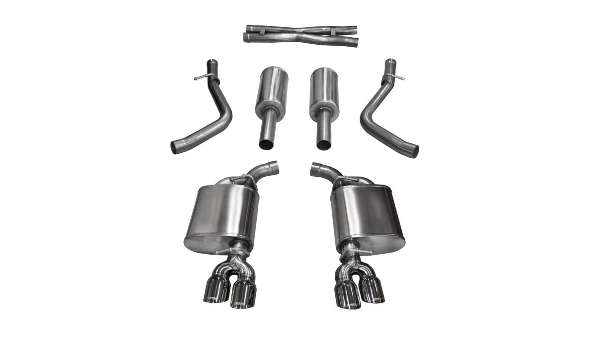 Corsa 14986 2.5 Inch Sport Cat-Back Dual Exhaust with 3.5 Inch Twin ...